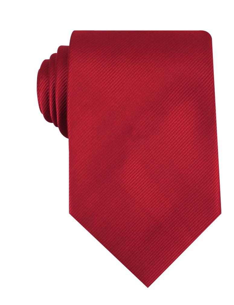 Carmine Red Twill Necktie | Professional Power Tie | Mens Wedding Ties | OTAA