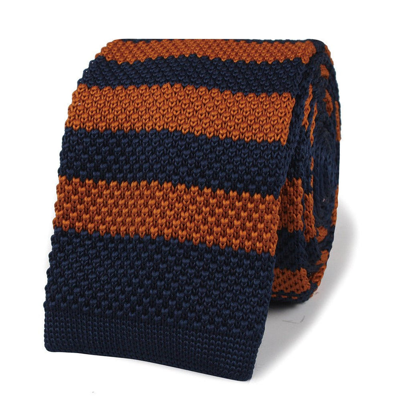The Italian Flair Brown Knitted Tie | Knit Ties Knits | OTAA