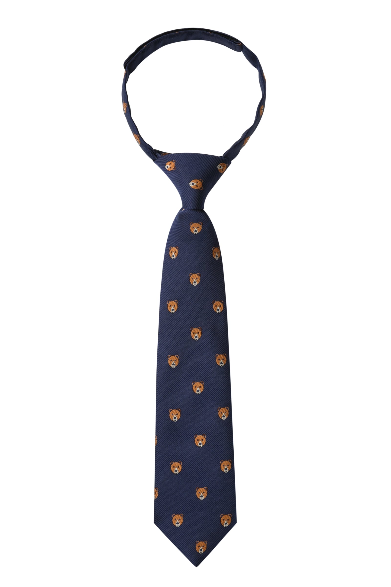 American Brown Bear Kids Necktie | Kid Ties Children Tie | OTAA