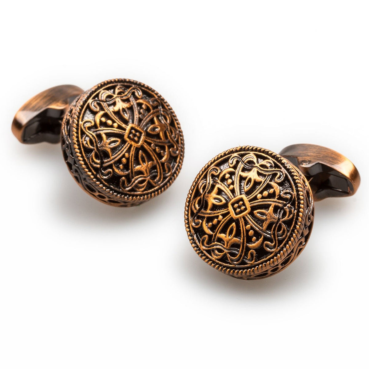 Augustus Caesar Antique Copper Cufflinks | Swank Roman Round Cufflinks ...