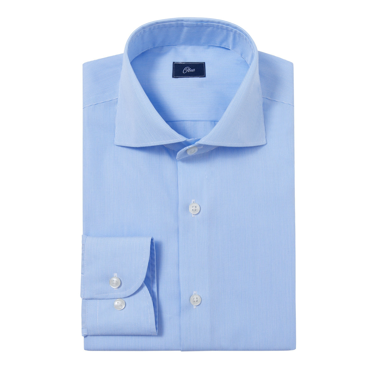 Babcock Blue Stripe Poplin Shirt | OTAA