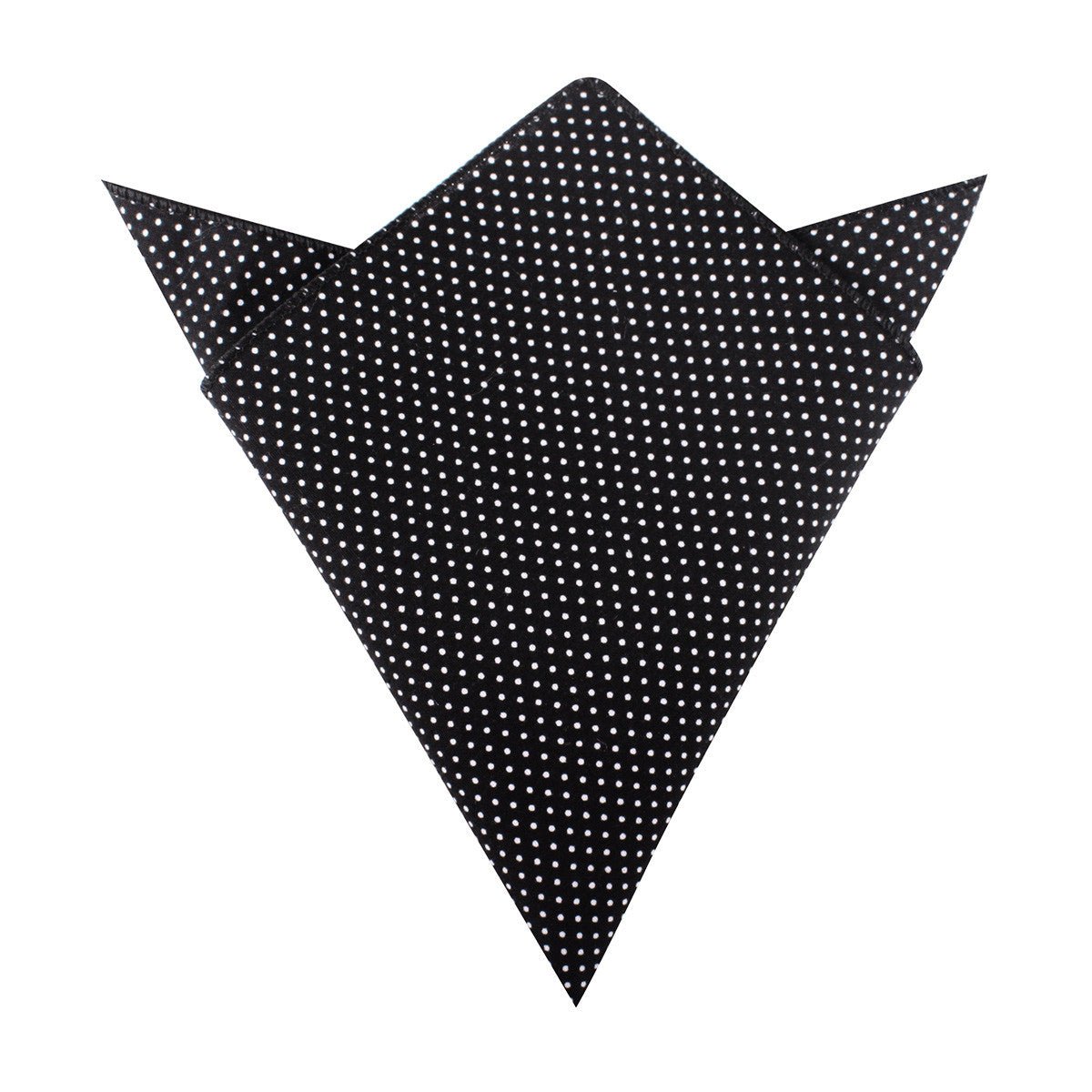 Black Polka Dot Pocket Square | Polkadots Handkerchief | OTAA