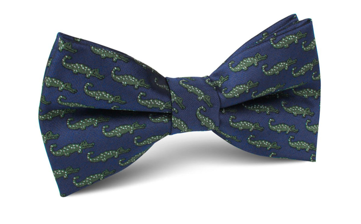 Blue Crocodile Dundee Bow Tie | Animal Bowtie Safari Pre-Tied Bow Ties ...