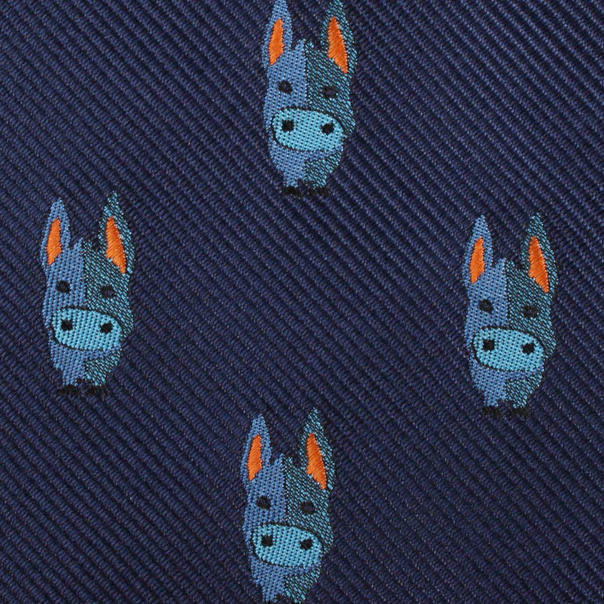 Blue Donkey Tie | Animal Print Ties | Mens Funny Novelty Cool Neckties ...