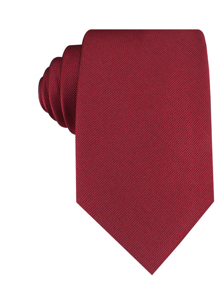 Burgundy Weave Necktie | Red Power Tie | Classic Business Ties for Men ...