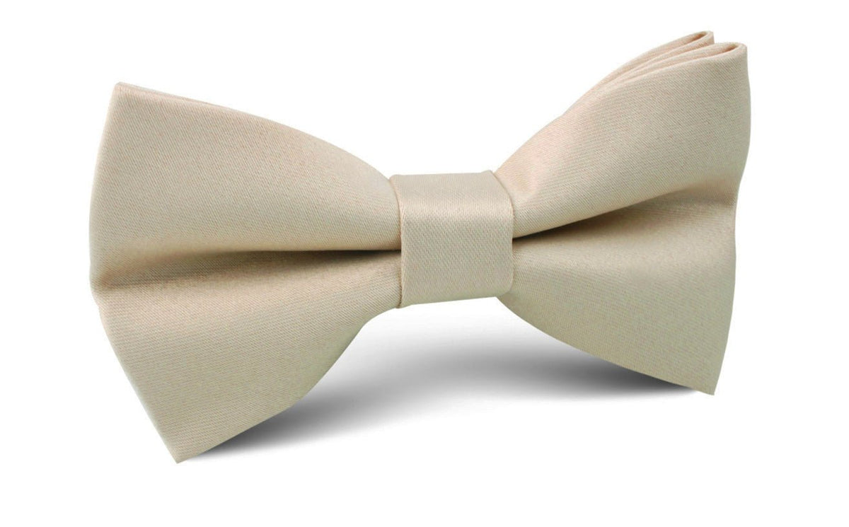 Champagne Satin Bow Tie | Men's Bowties | OTAA