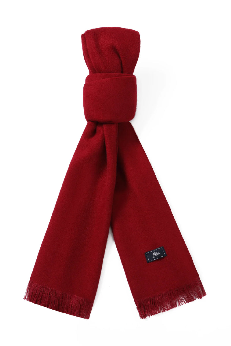 Crimson Red Scarf | Classic Men's Scarf | Men Neck Scarves | OTAA