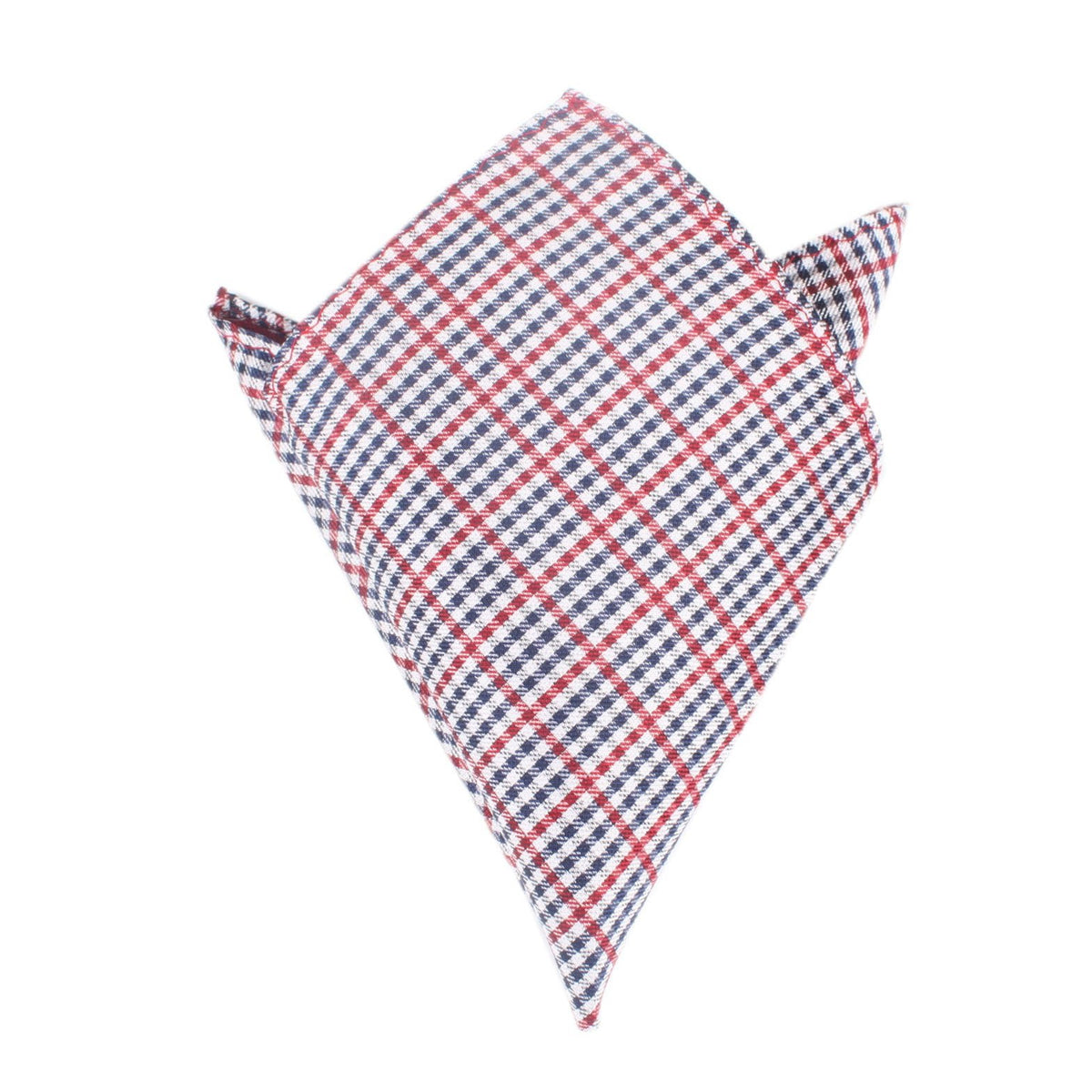 Crimson Gingham Pocket Square | Mens Handkerchief | Australia | OTAA