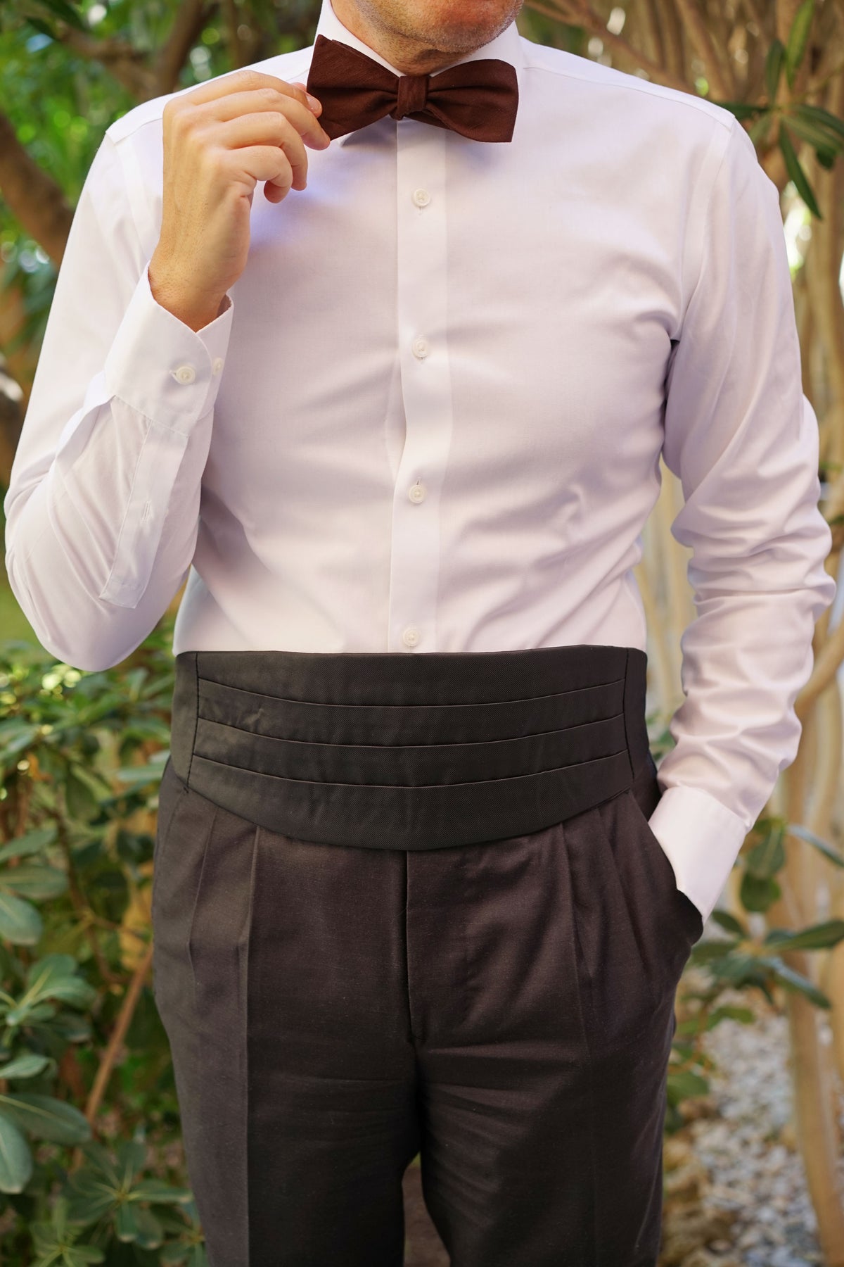 Black Cummerbund | Tuxedo Cummerbund | Tuxedo Waistband | OTAA | OTAA