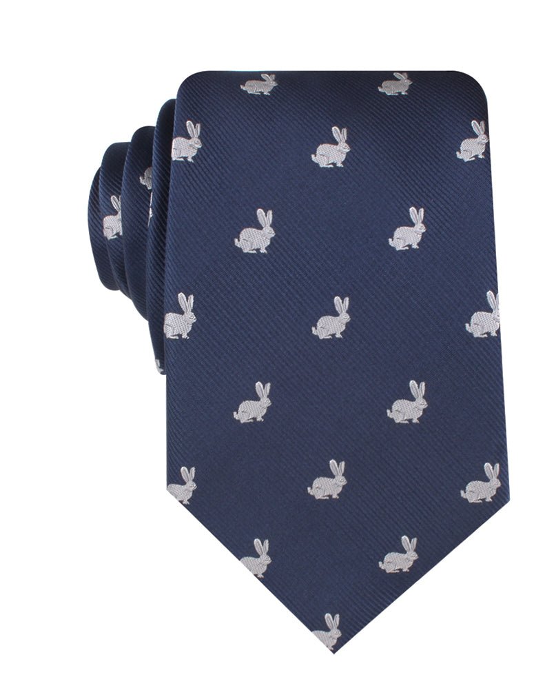 Curious Rabbit Necktie | Easter Bunny Tie | Animal Print Ties for Men ...