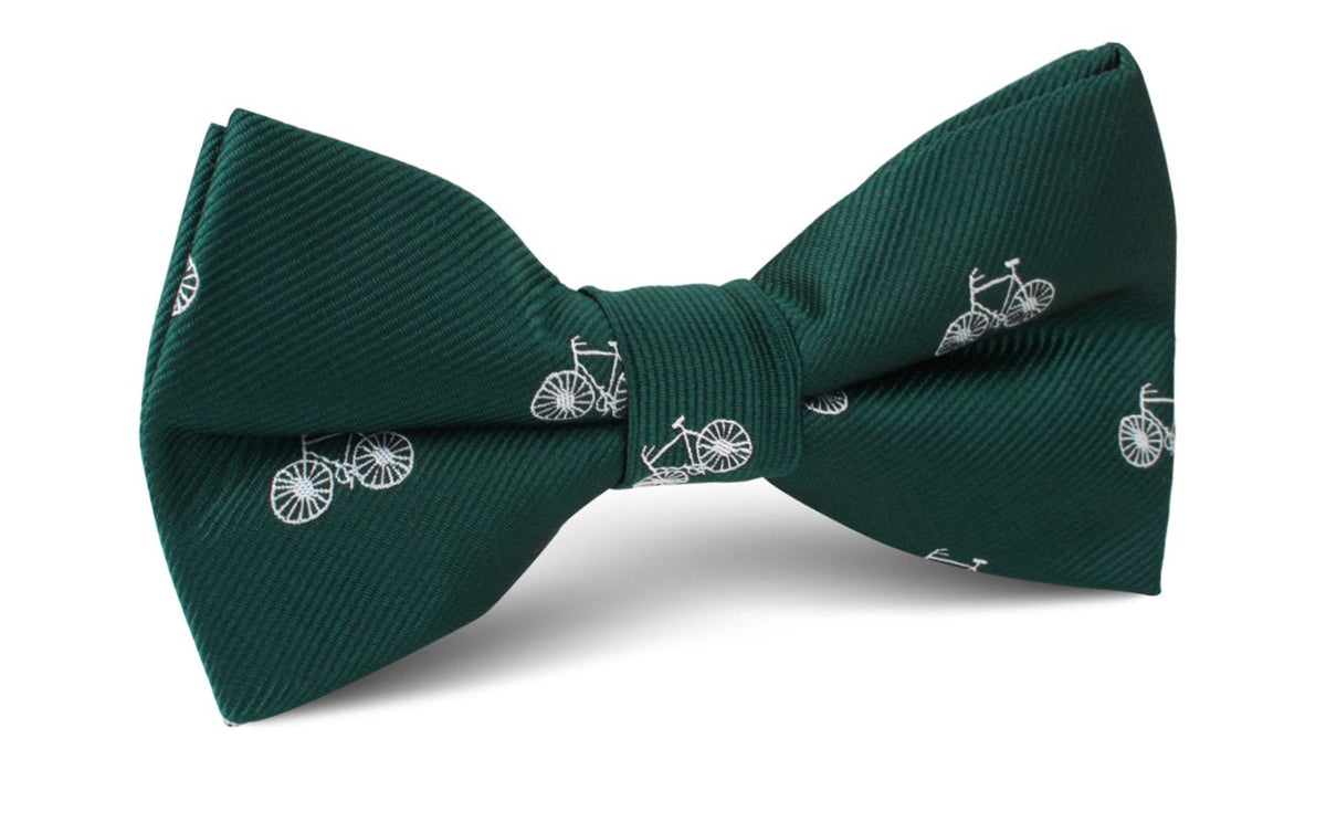Dark Green French Bicycle Bow Tie | Vintage Bowties | Cool Bow Ties AU ...