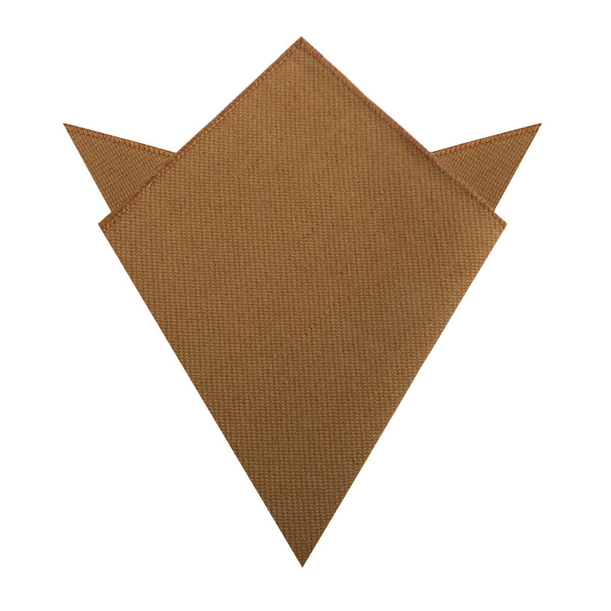 Dark Mustard Twill Linen Pocket Square | Men's Suit Handkerchiefs | OTAA