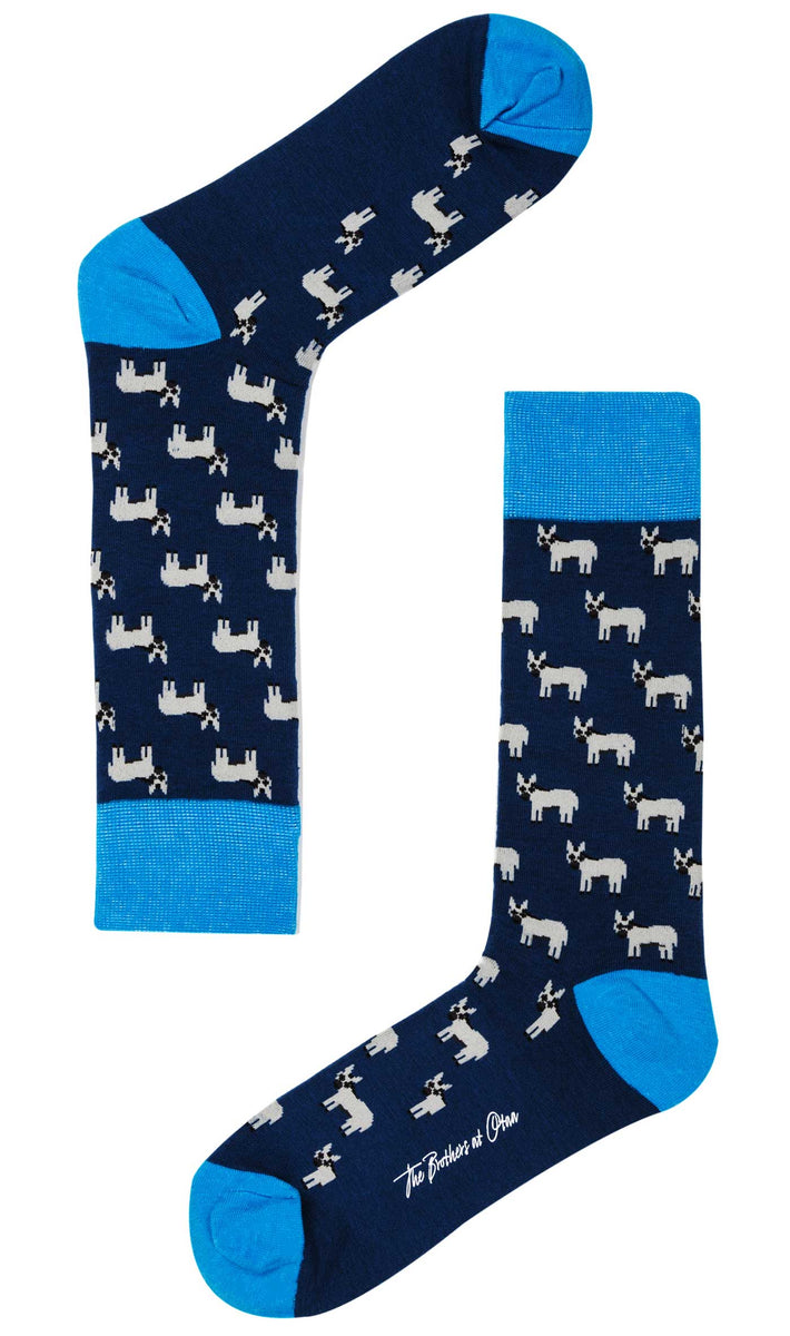 Blue Donkey Socks | Shrek Kong Eeyore Animal Mens Happy Navy Crew Sock ...