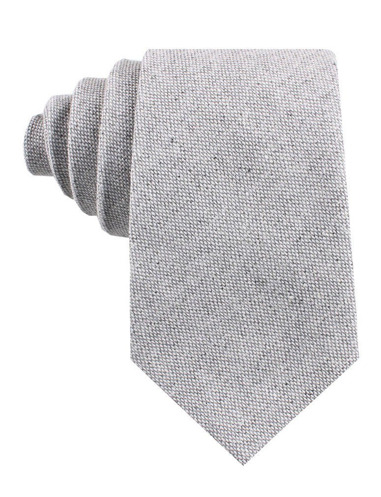 Dry Grey Donegal Linen Tie | Light Gray Ties | Best Necktie for Men AU ...