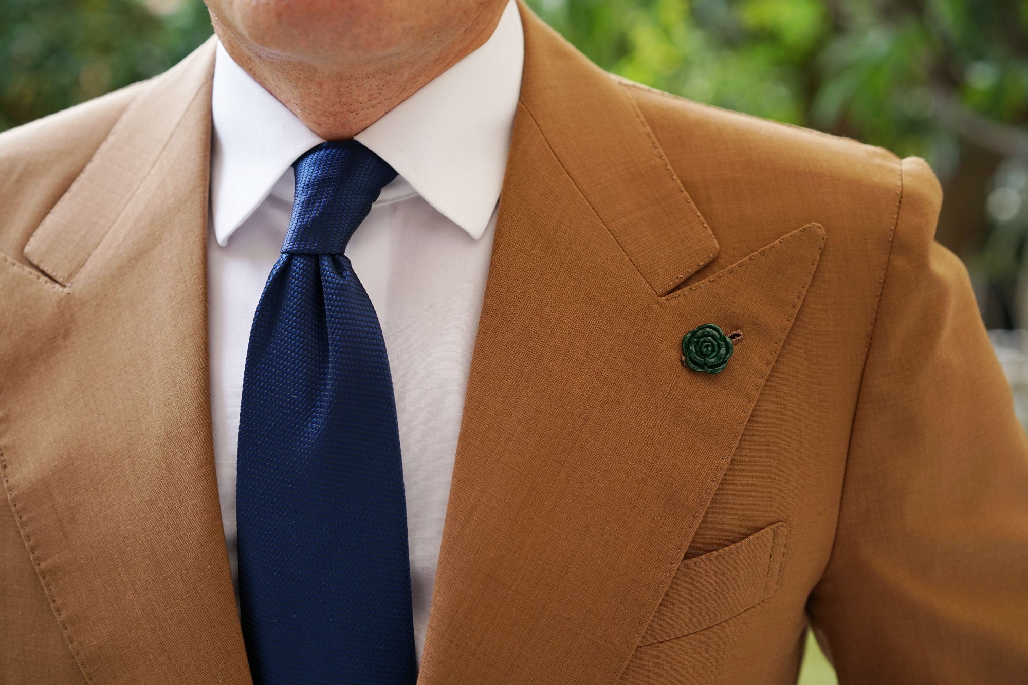 Emerald Green Rose Metal Lapel Pin | Wedding Men's Pins Flower Design ...