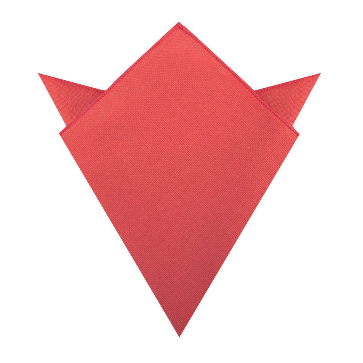 Guava Coral Linen Pocket Square | Wedding Handkerchiefs | OTAA
