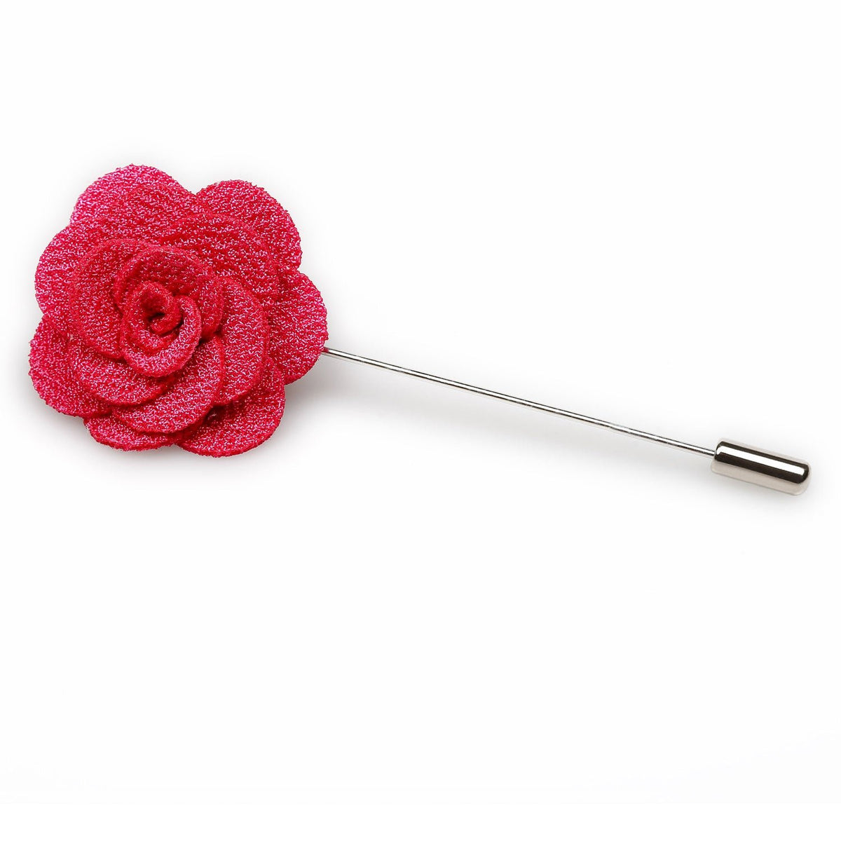 Hot Pink Mini Lapel Flower | Mens Small Wedding Suit Boutonniere Pins ...