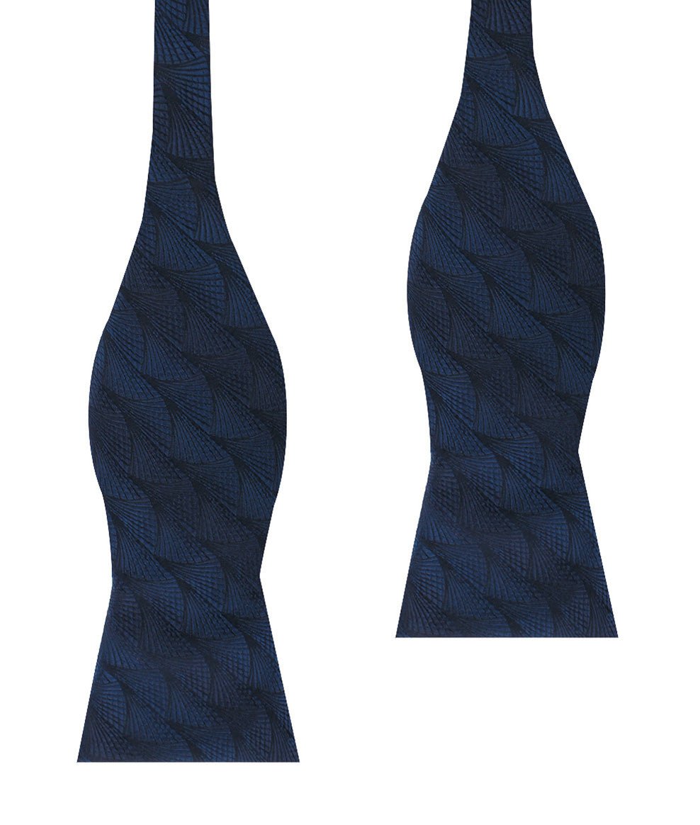 Kiso Valley Navy Blue Self Bow Tie | Wedding Tuxedo Suit Untied Bowtie ...