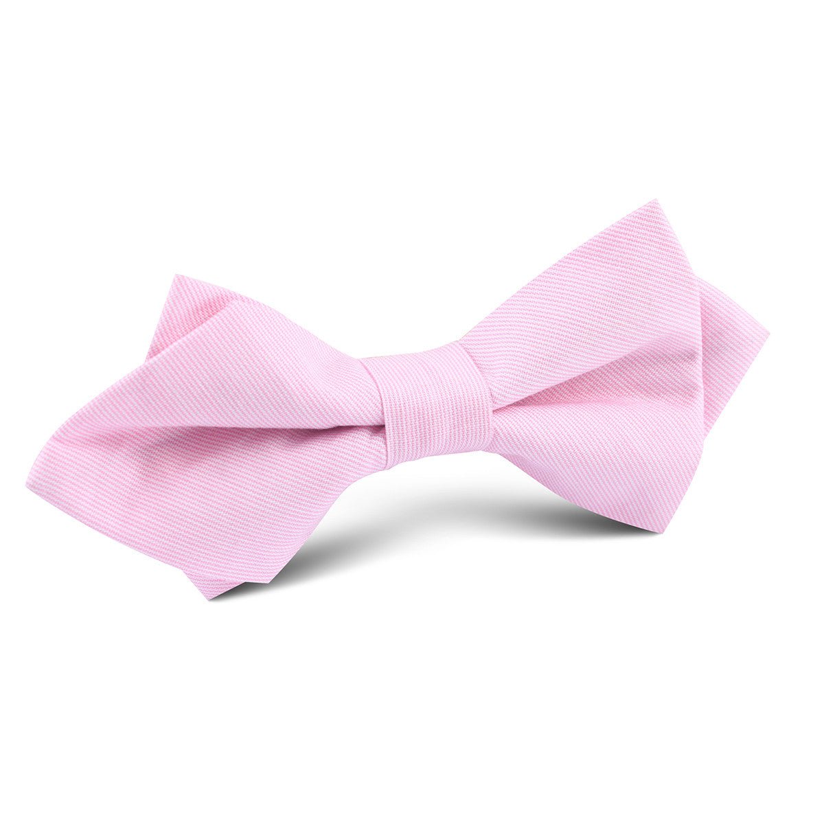 Light Pink Cotton Pinstripes Diamond Bow Tie | Wedding Point Bowtie AU ...