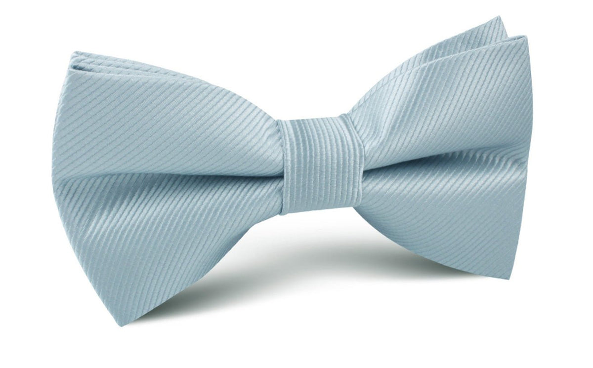 Light Silver Sage Twill Bow Tie | Weddings Sky Blue Men's Bowties | OTAA