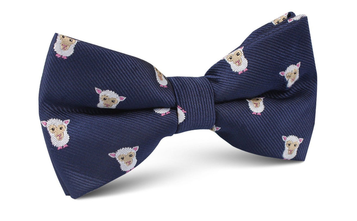 White Sheep Bow Tie | Animal Bowtie | Men's Unique Pre-Tied Bow Ties | OTAA