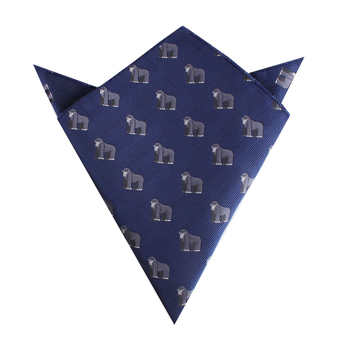 Mountain Gorilla Pocket Square | Animal Mens Squares Handkerchiefs | OTAA