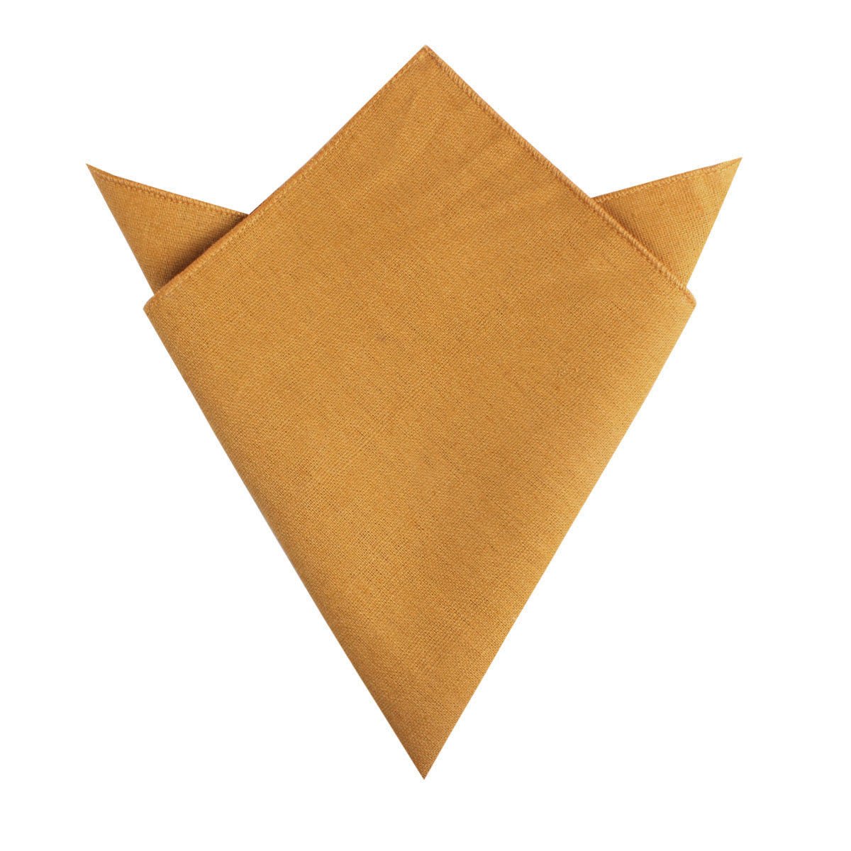 Mustard Yellow Slub Linen Pocket Square | Mens Squares Handkerchiefs | OTAA