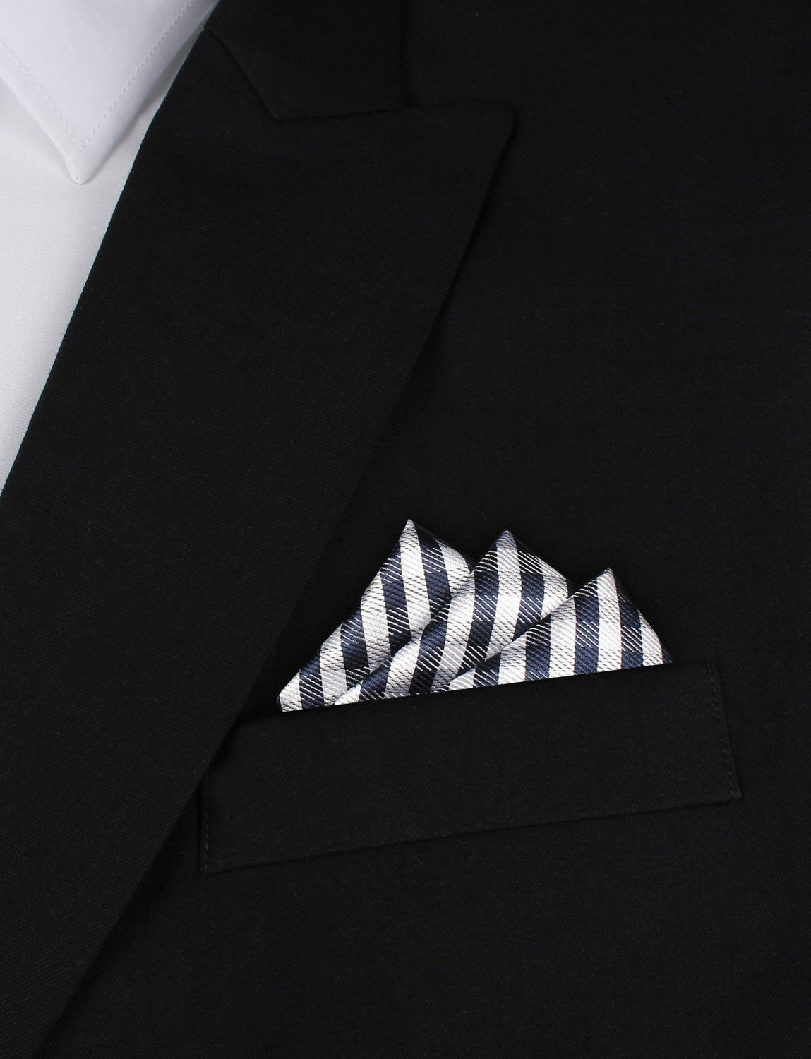 Navy Blue Gingham Pocket Square | Mens Handkerchief | Australia | OTAA