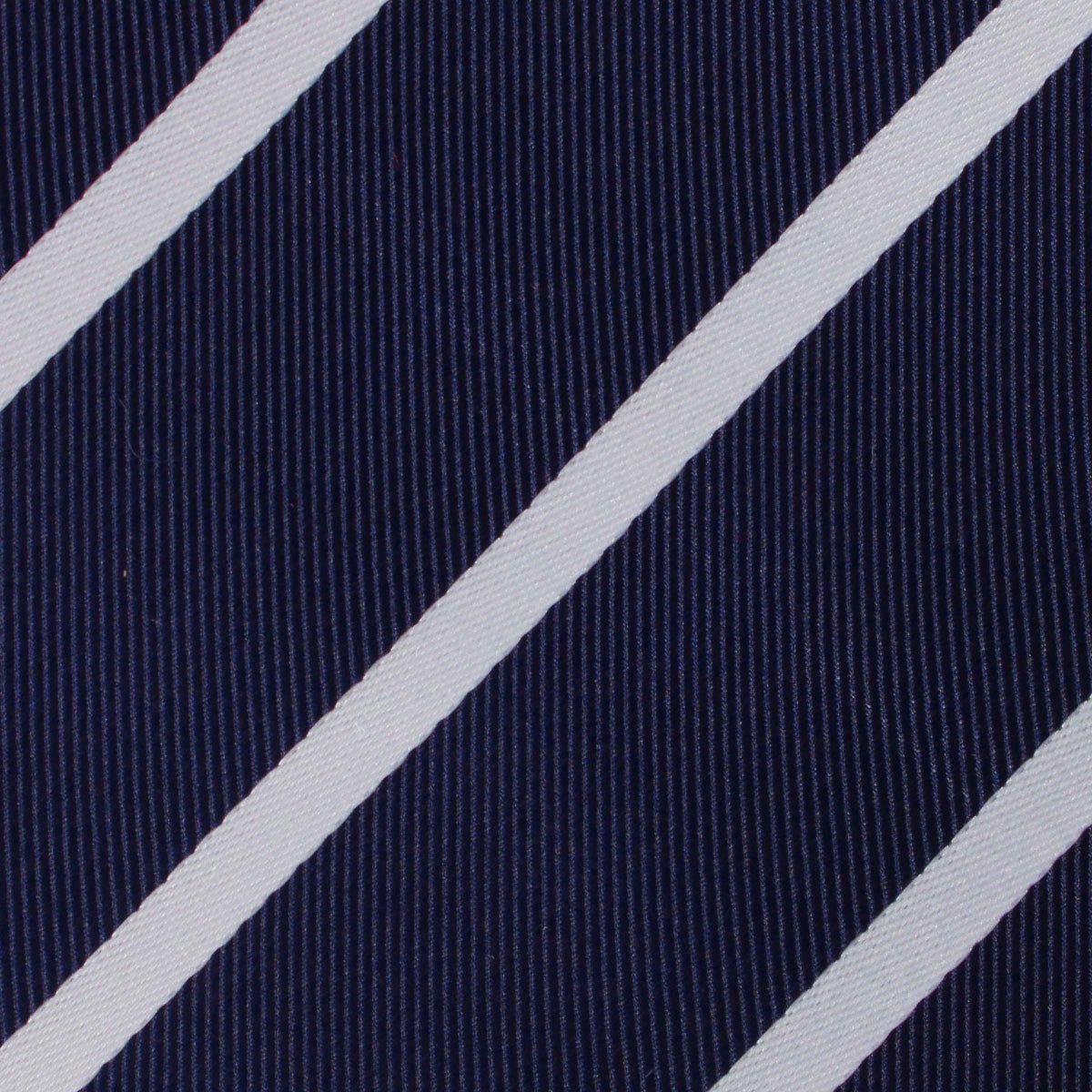 Navy Blue Pencil Stripe Skinny Tie | Repp Striped Slim Ties Neckties | OTAA