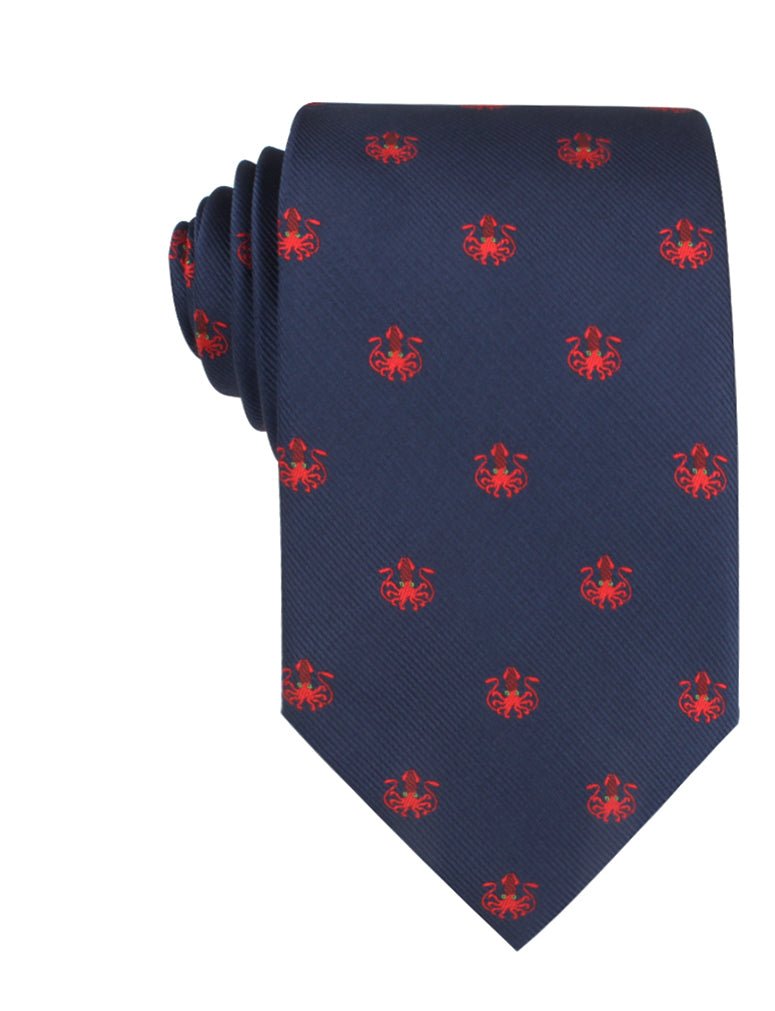 Ozy The Squid Necktie | Nautical Animal Tie | Mens Novelty Ties Online ...