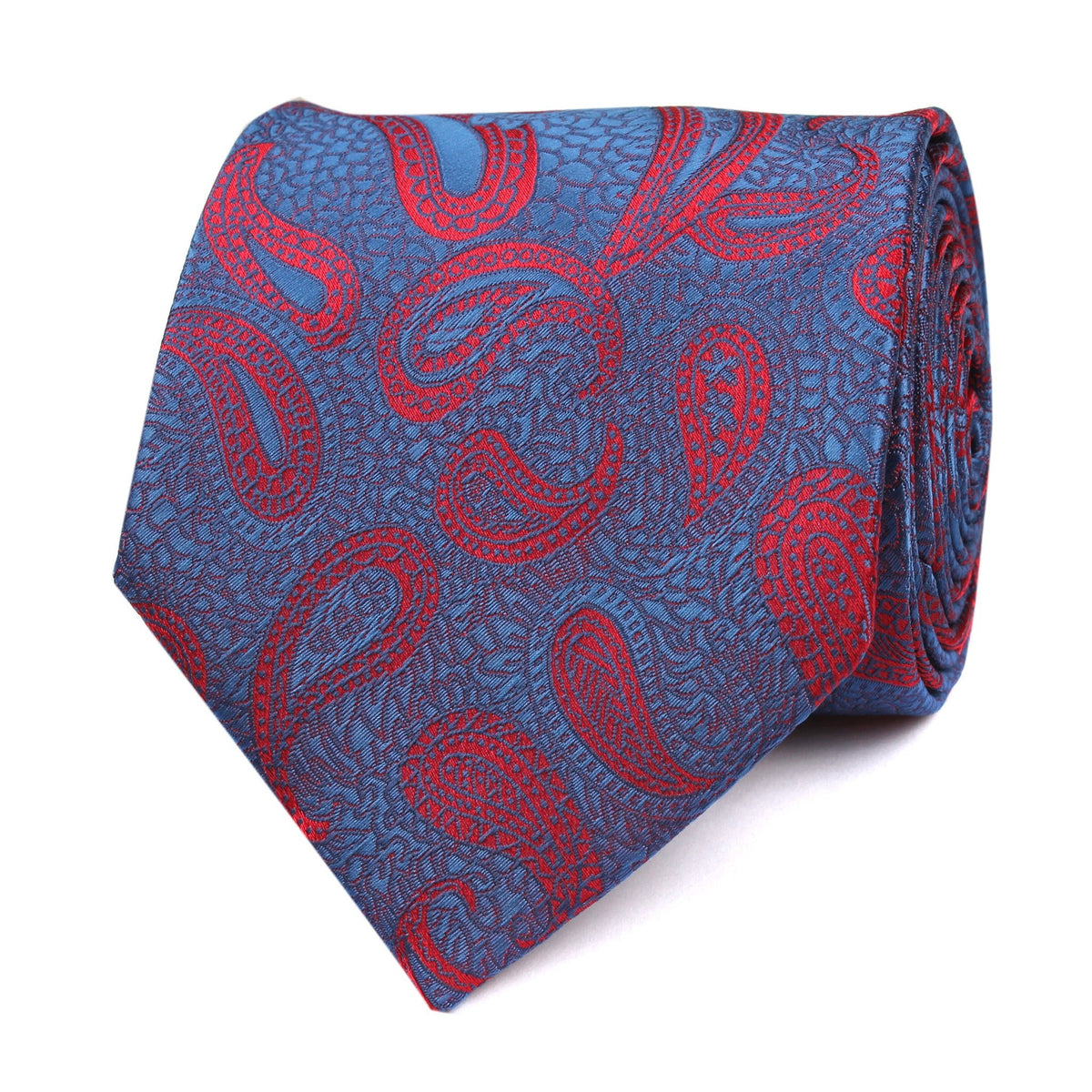 Paisley Purple Tie | Red Pattern Ties | Men's Luxury Necktie Australia ...