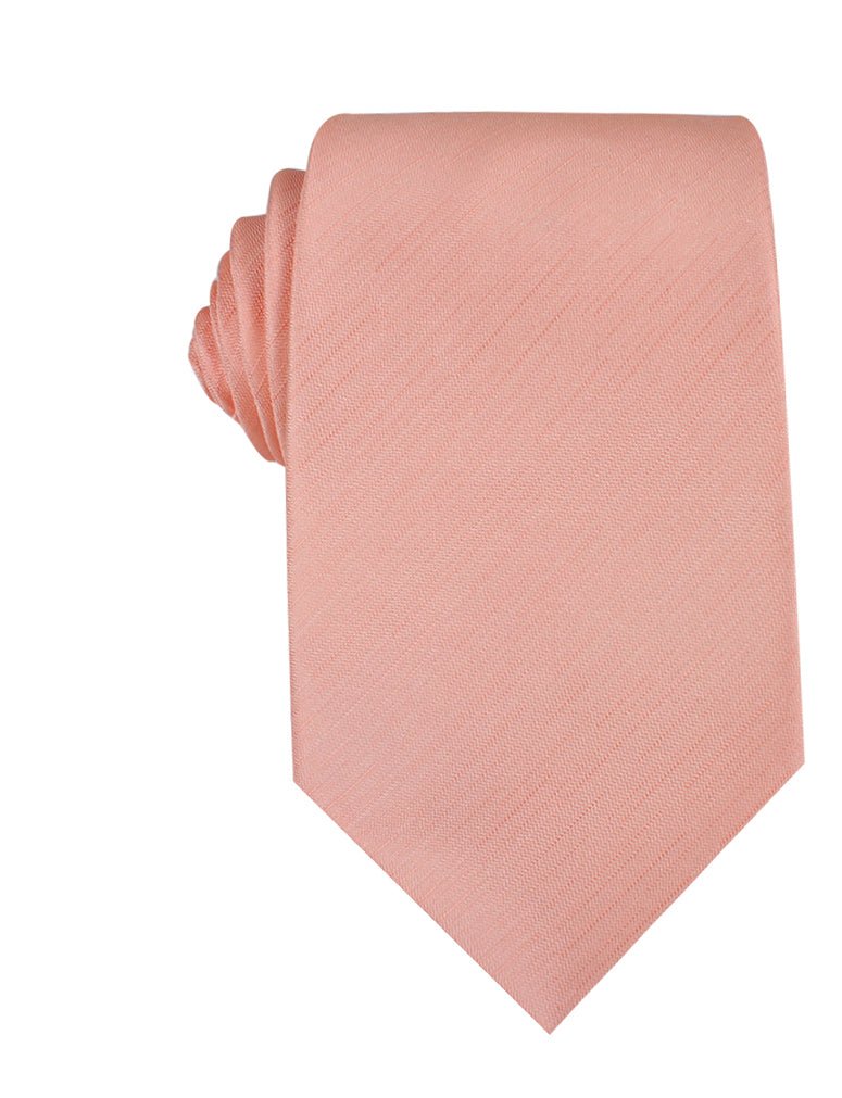 Peach Necktie | Bellini Pink Tie | Shop Wedding Ties for Men Australia ...