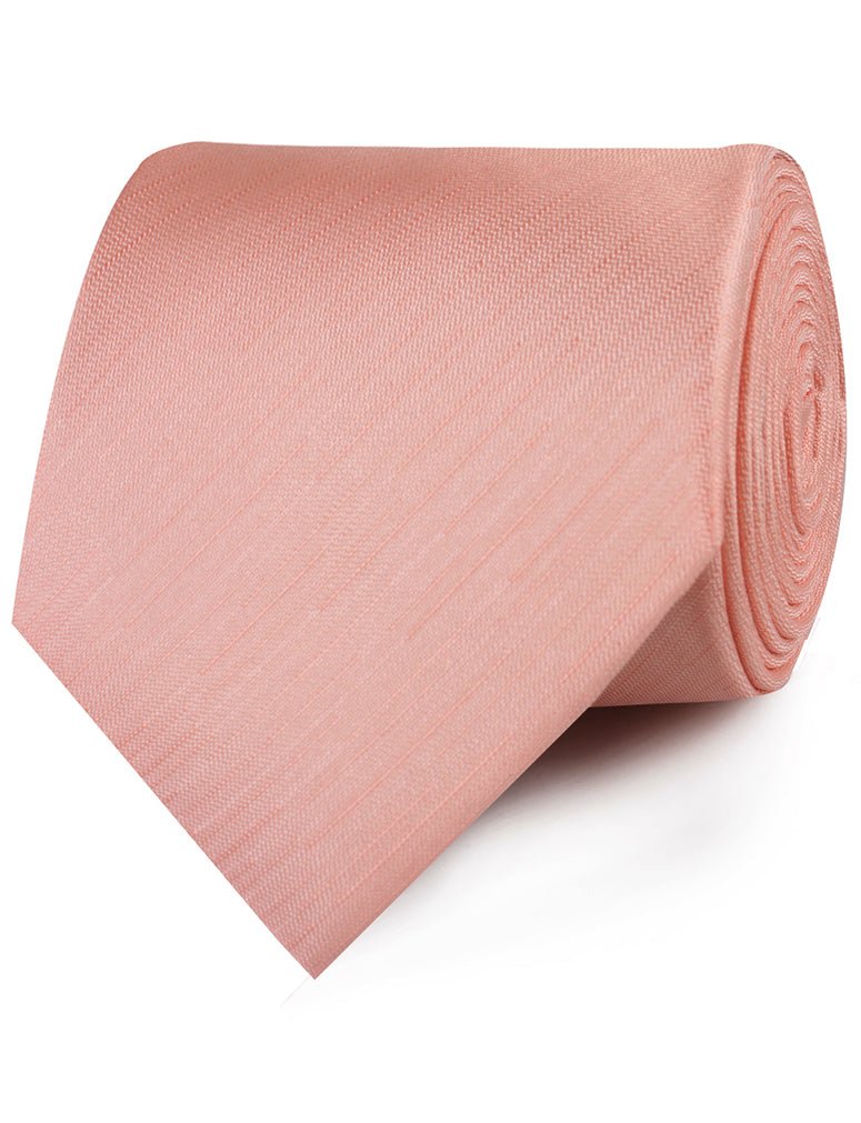 Peach Necktie | Bellini Pink Tie | Shop Wedding Ties for Men Australia ...