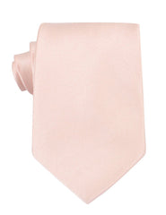 Peach Satin Necktie | Mens Petal Pink Tie | Wedding Ties for Groomsmen ...