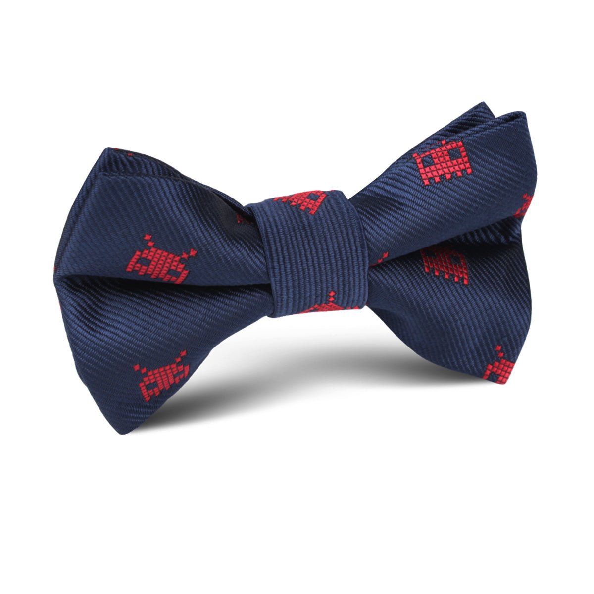 Red Pixel Monster Kids Bow Tie | Novelty Child Bowties Boys Ties | OTAA