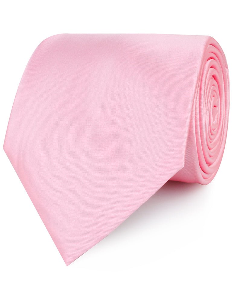 Rose Pink Satin Necktie | Wedding Tie | Groomsmen Ties | Mens Neckties ...