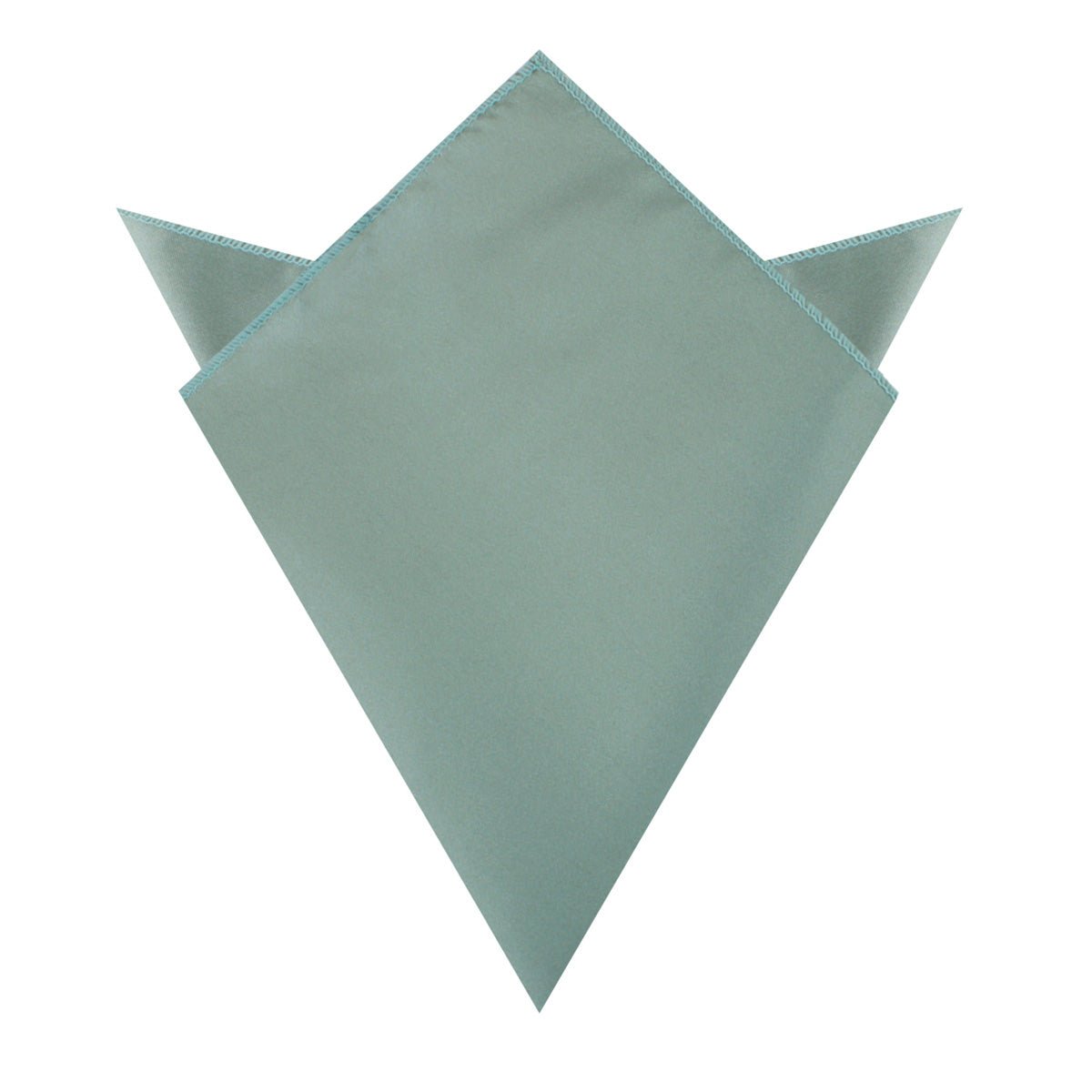 Sage Green Satin Pocket Square | Wedding Handkerchiefs | OTAA