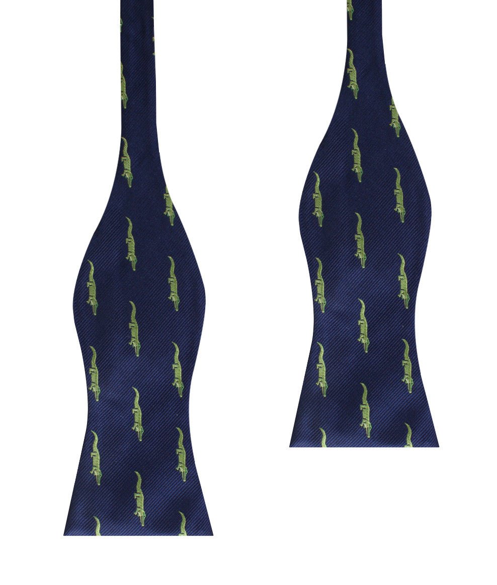 Saltwater Crocodile Self Bow Tie | Men's Animal Print Self-Tied Bowtie ...
