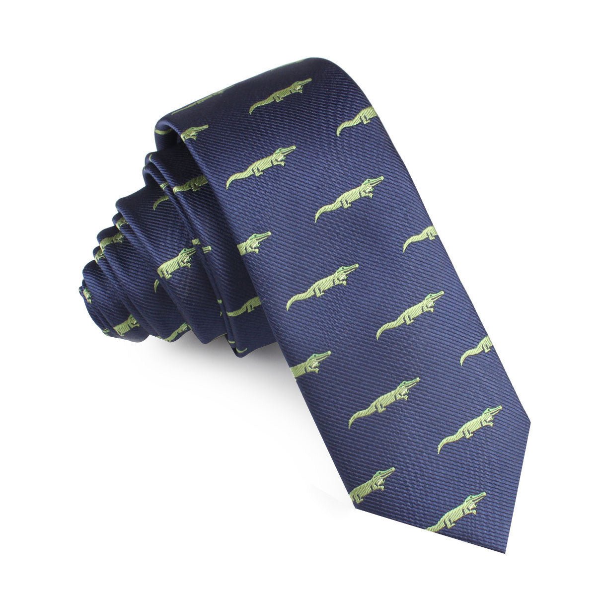 Saltwater Crocodile Skinny Tie | Animal Slim Ties | Mens Thin Neckties ...