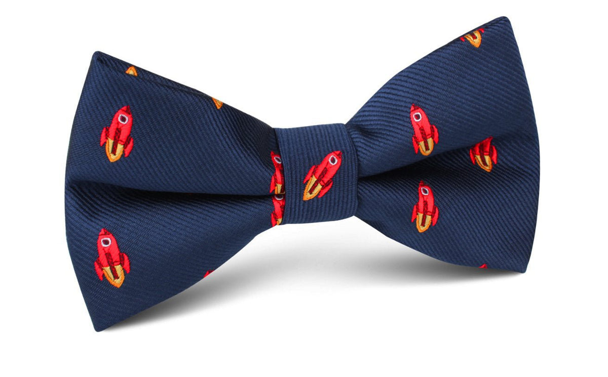 Saturn Red Rocket Bow Tie | Space Shuttle Ship Bowtie Unique Bow Ties ...