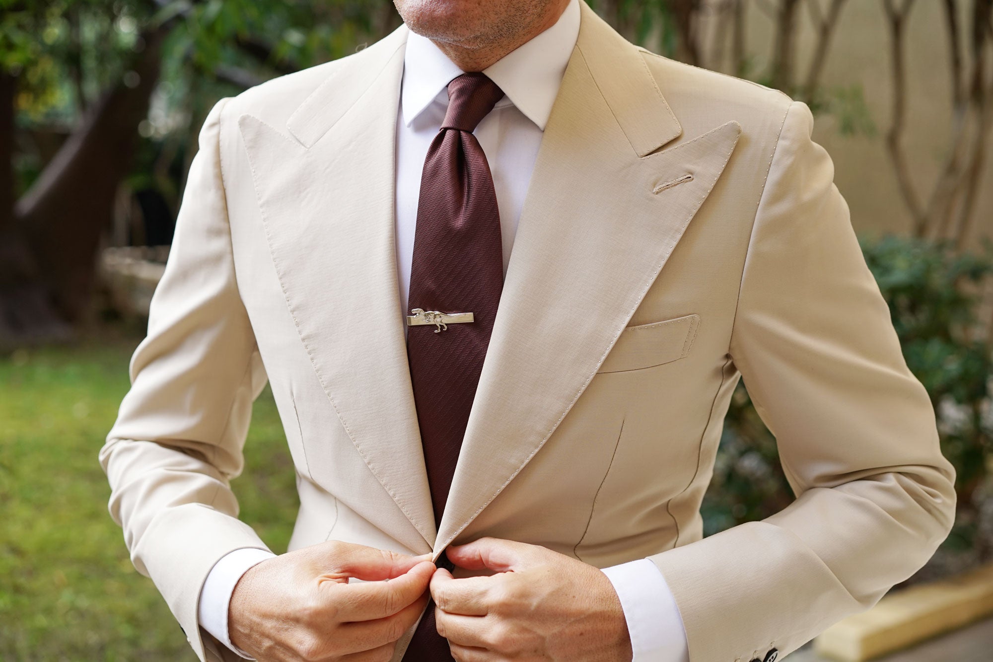 T-Rex Tie Bar | Premium Men's Dinosaur Necktie Clasp | OTAA