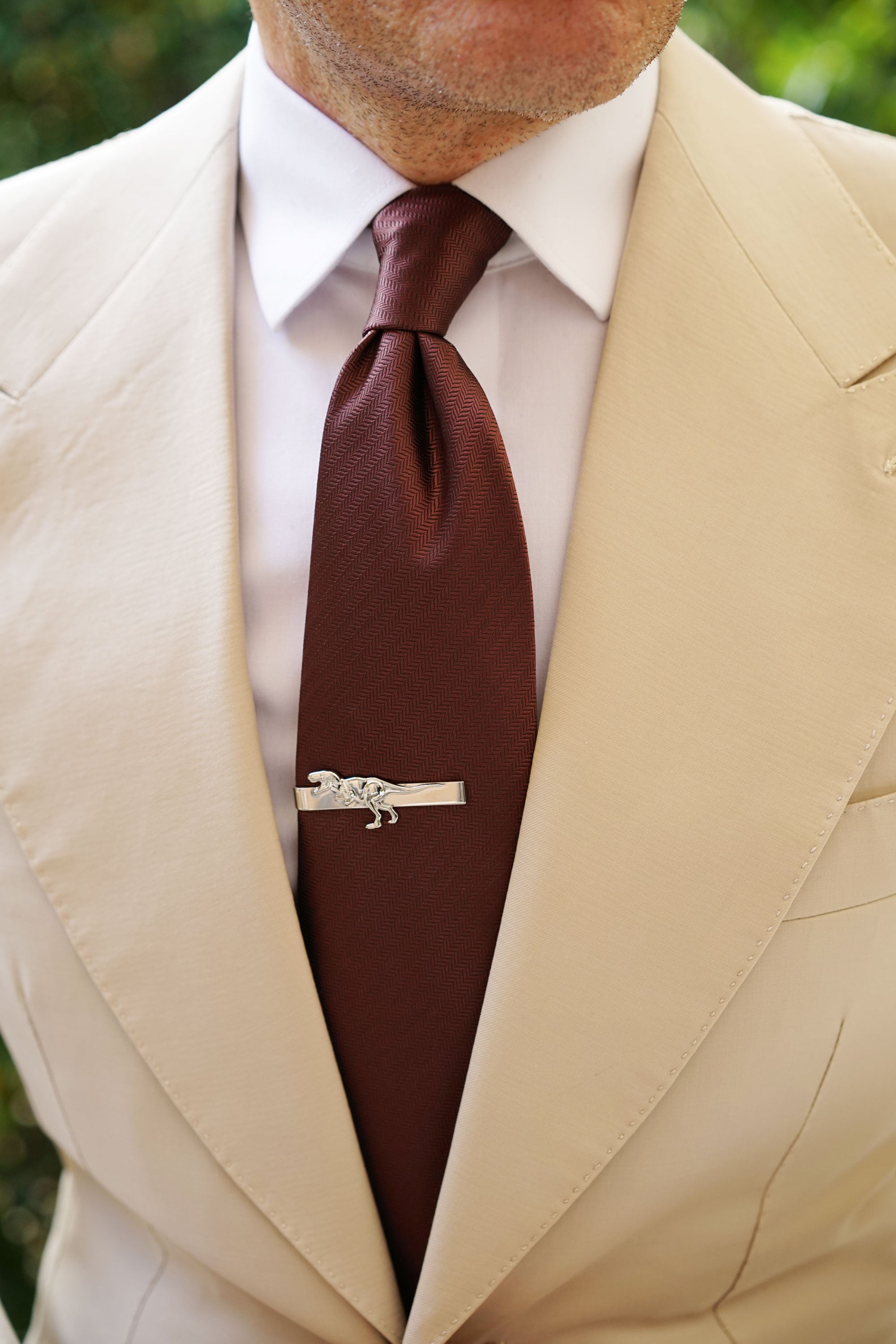 T-Rex Tie Bar | Premium Men's Dinosaur Necktie Clasp | OTAA