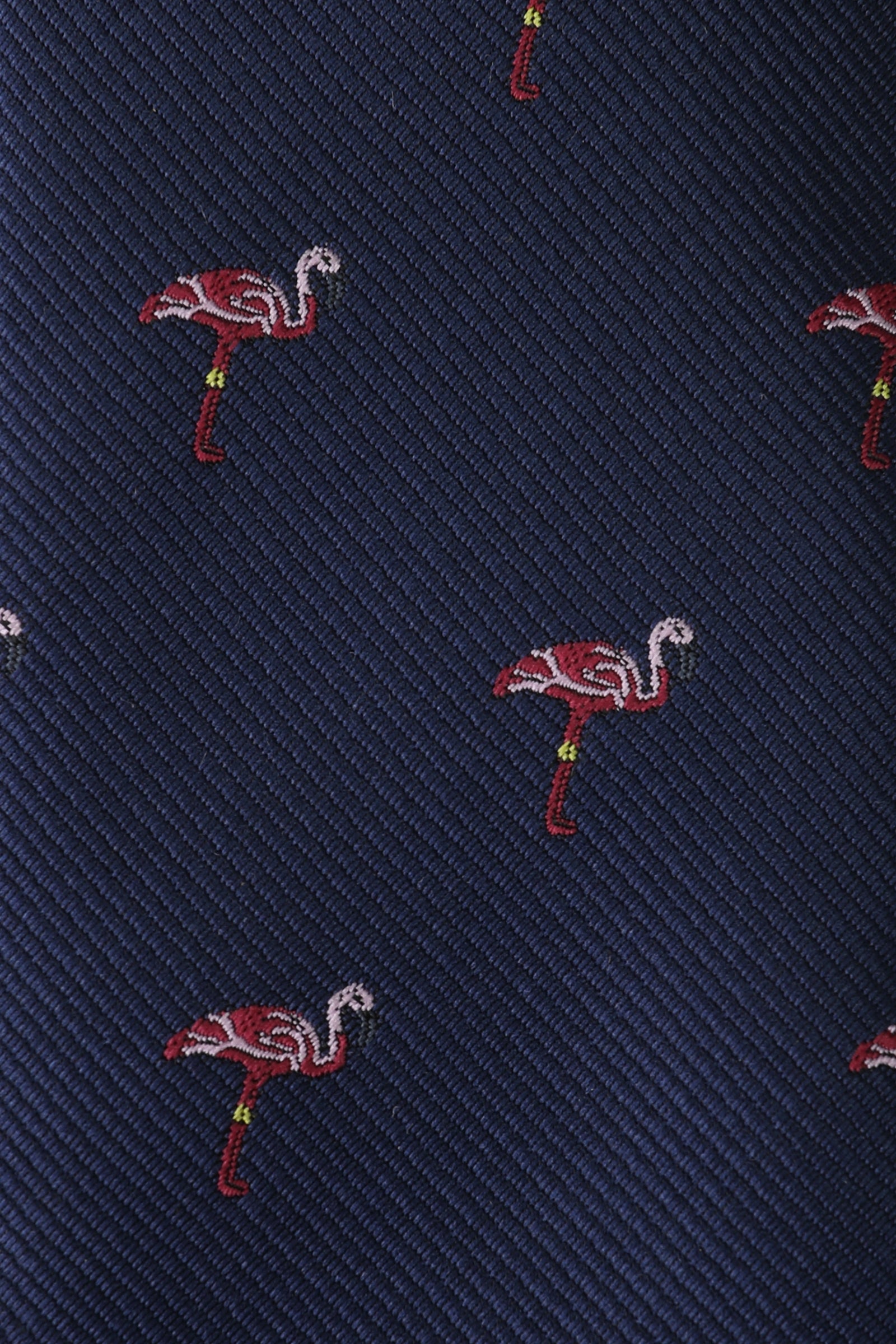 The Navy Blue Pink Flamingo Kids Necktie | Kid Ties Children Tie | OTAA