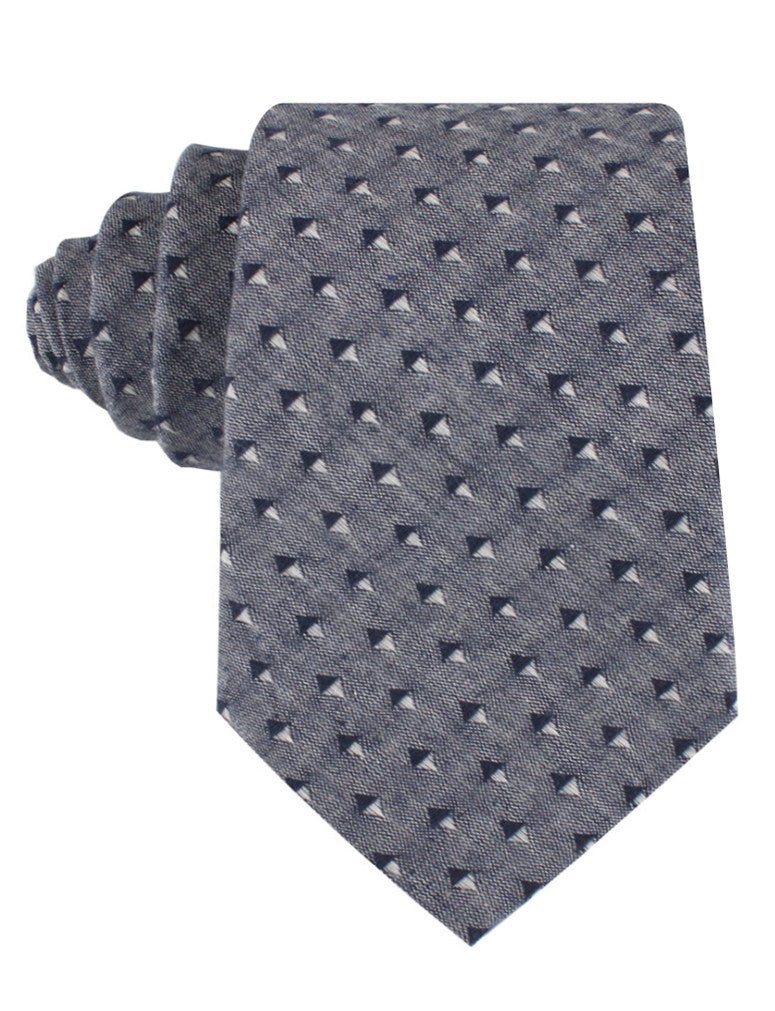 Inception Navy Linen Tie | Blue Pattern Ties | Men's Neckties AU | OTAA