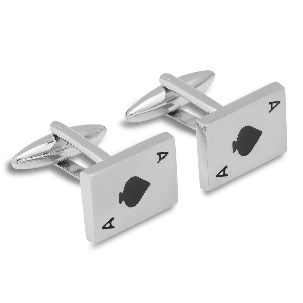 Ace of Spades Card Cufflinks | Poker Cufflink | Mens Casino Cuff Links ...