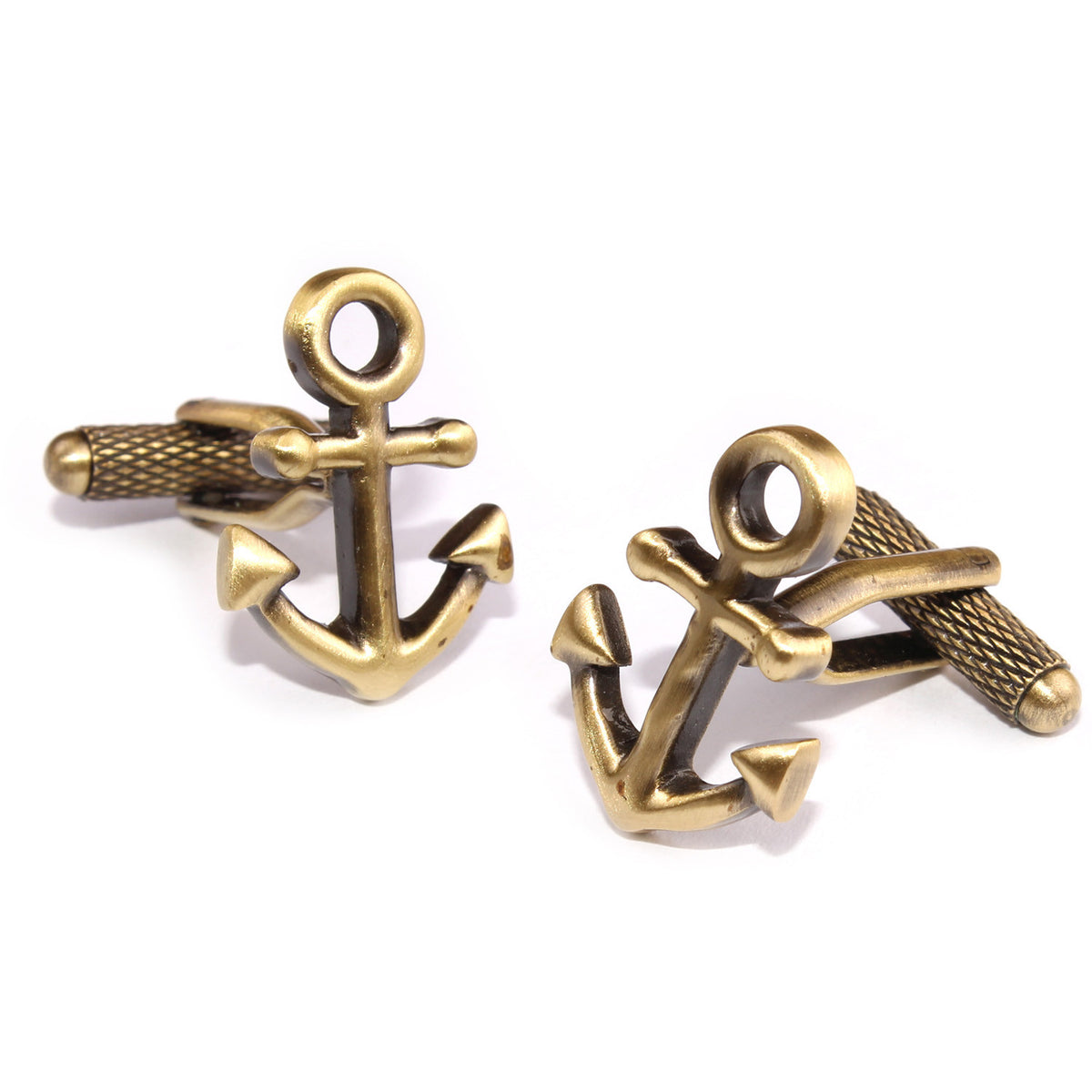 Antique Brass Anchor Cufflinks | Boating & Nautical Ship Cuff Links | OTAA