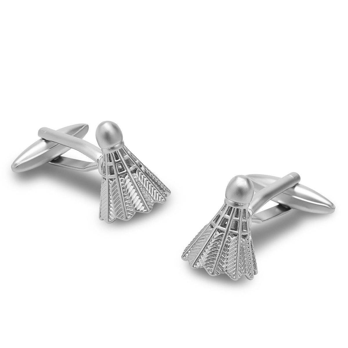Badminton Shuttlecock Cufflinks | Men Classic Silver Sports Cuff Links ...