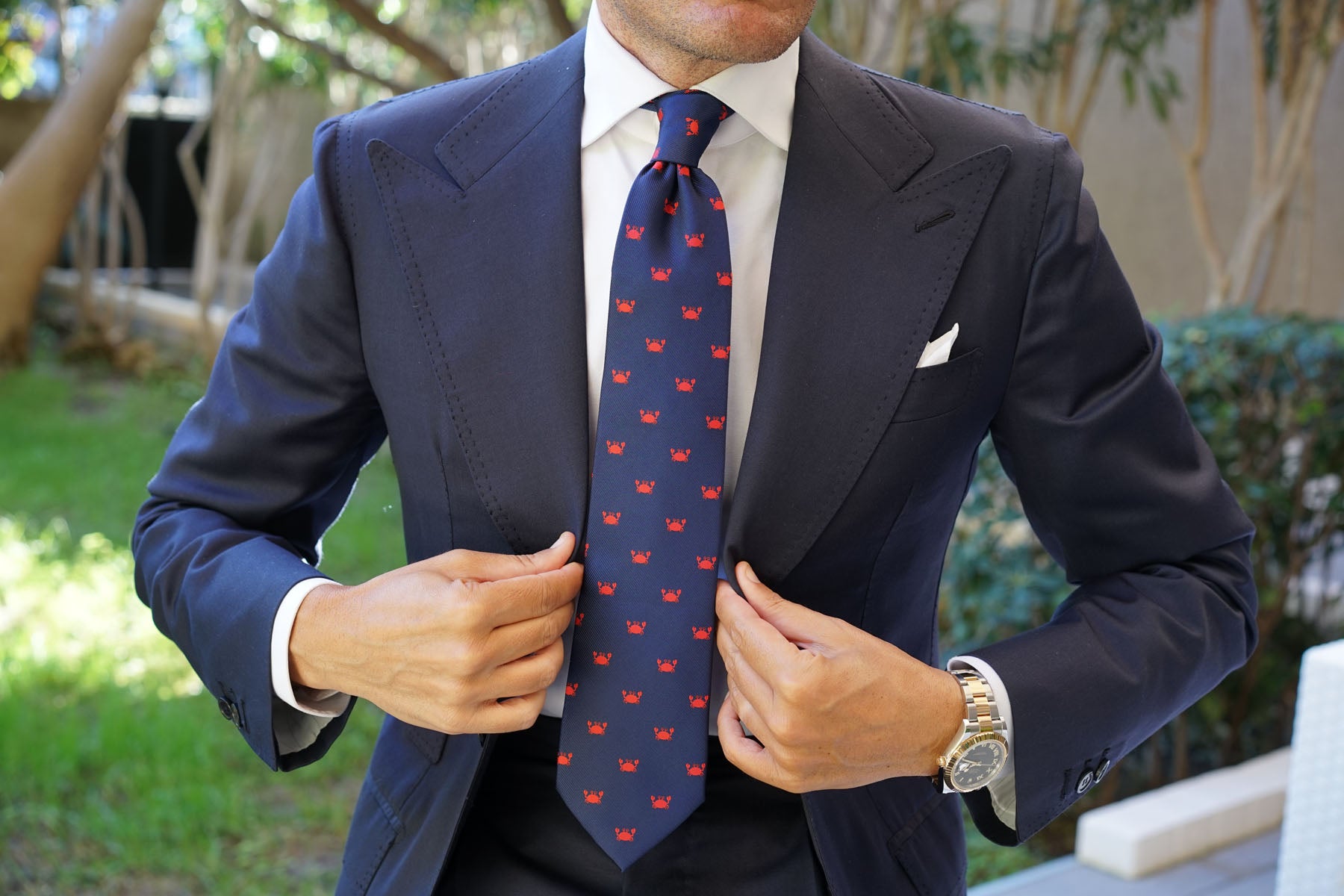 Beach Sand Crab Necktie | Animal Print Tie | Nautical Ties for Men AU ...