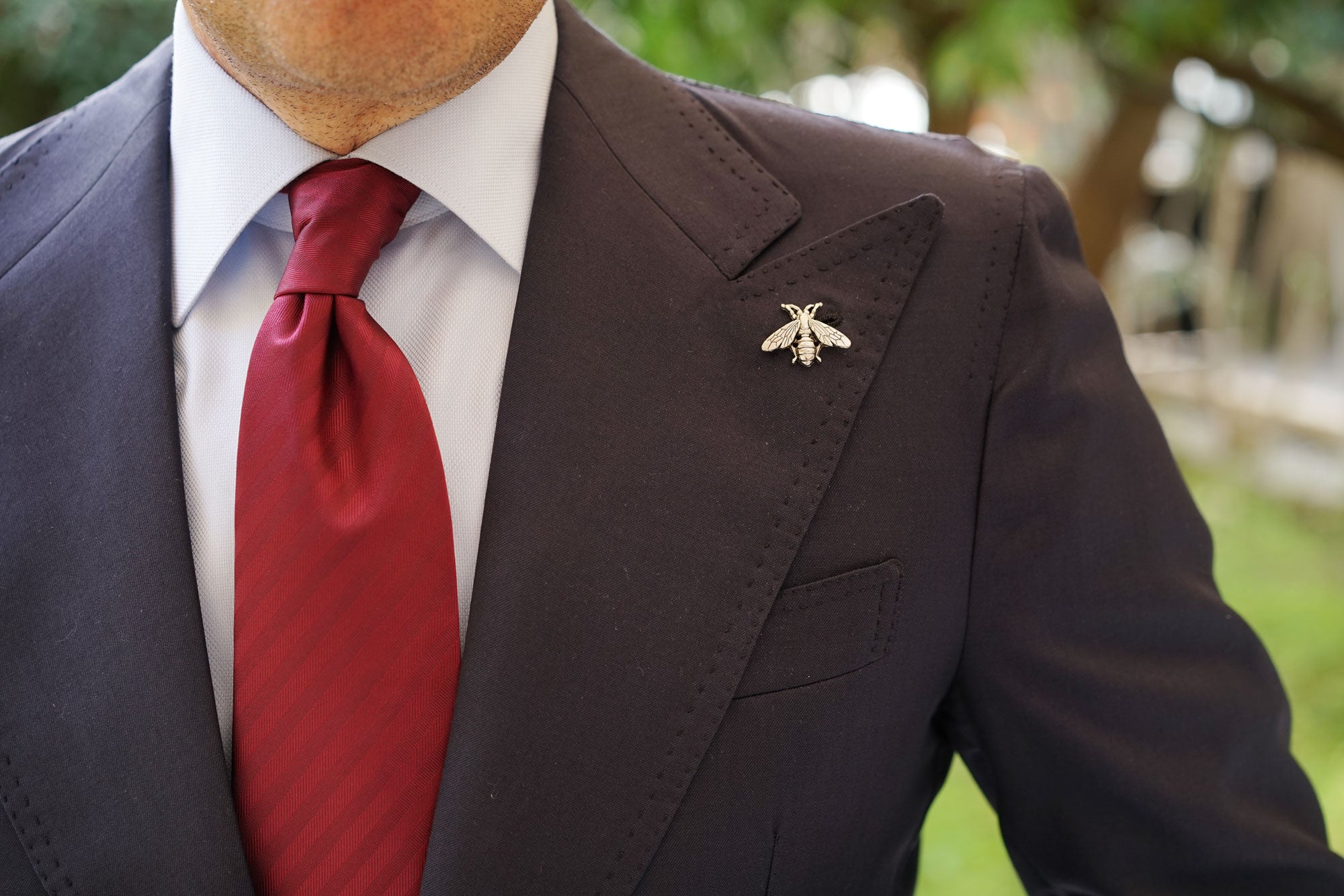 Bee Lapel Button Pin | Bumblebee Suit Brooch | Silver Metal Pins Badge ...