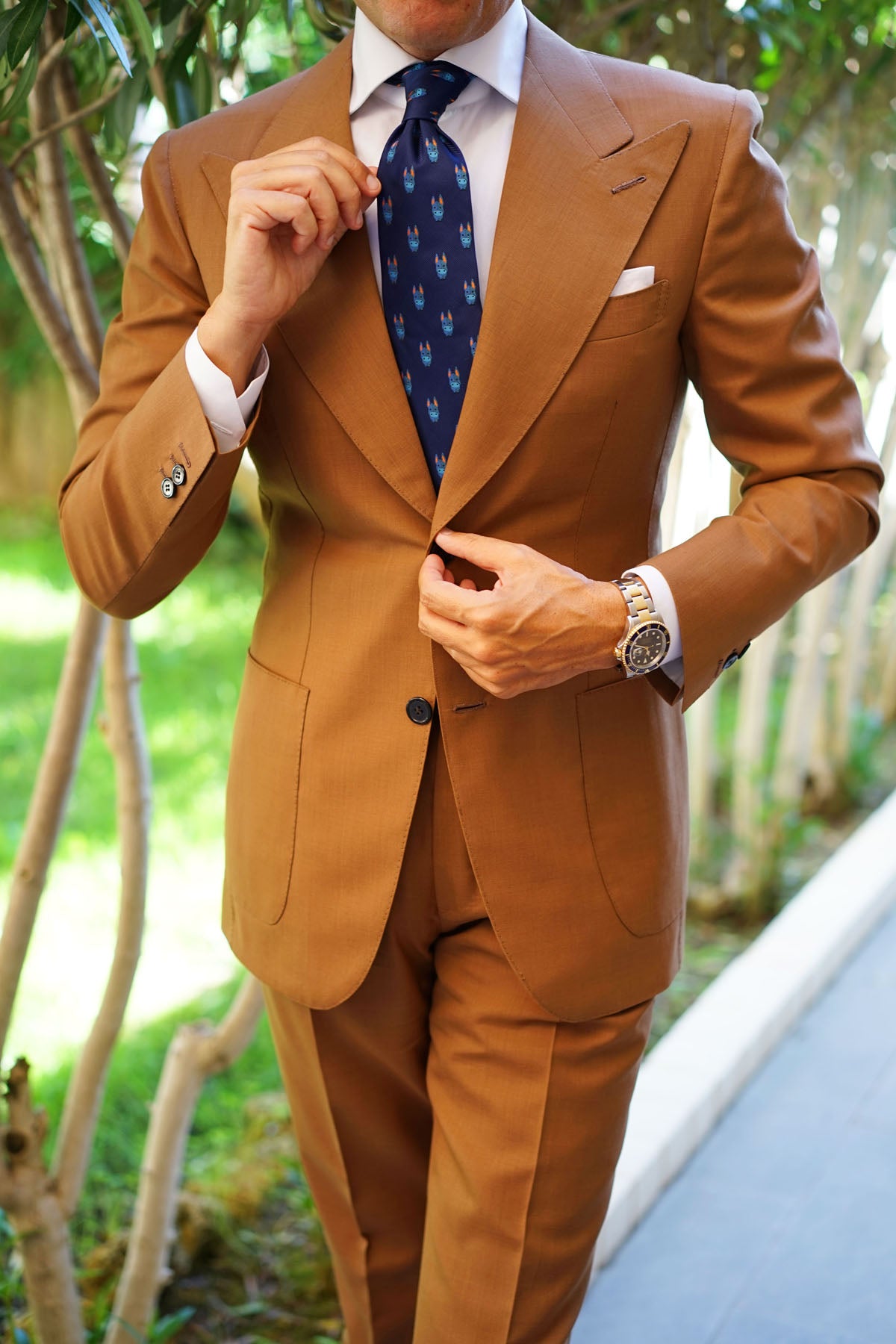 Blue Donkey Tie | Animal Print Ties | Mens Funny Novelty Cool Neckties ...